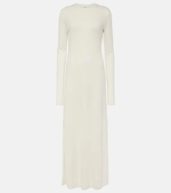 TOTEME Jersey Maxi Dress - White