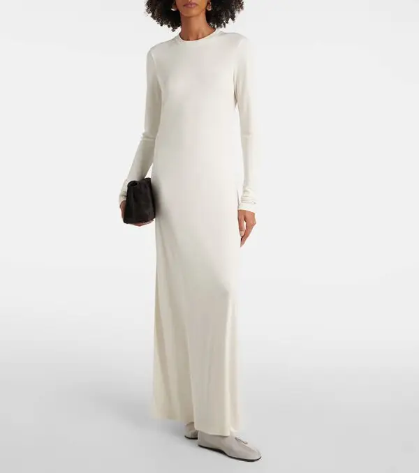 TOTEME Jersey Maxi Dress - White