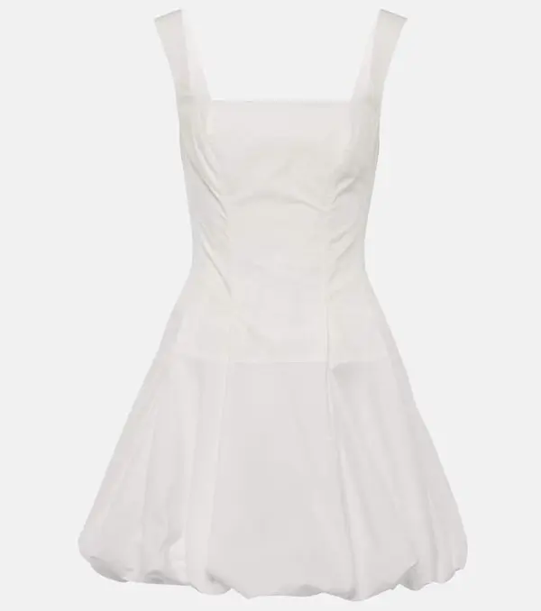 Simkhai Juni Cotton-blend Poplin Minidress - White