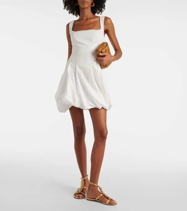 Simkhai Juni Cotton-blend Poplin Minidress - White