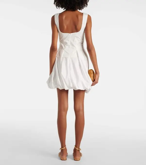Simkhai Juni Cotton-blend Poplin Minidress - White