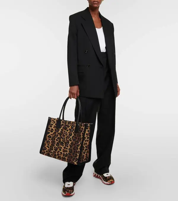 CHRISTIAN LOUBOUTIN Loubishark Leopard Print Sneakers - Multicoloured