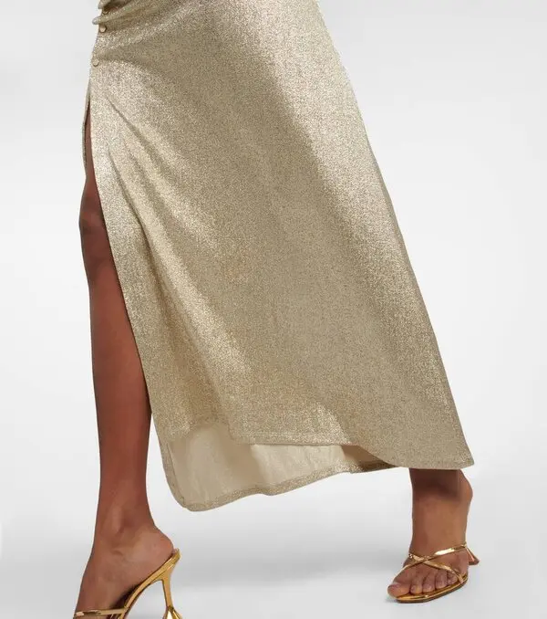 Rabanne Metallic Wrap Dress