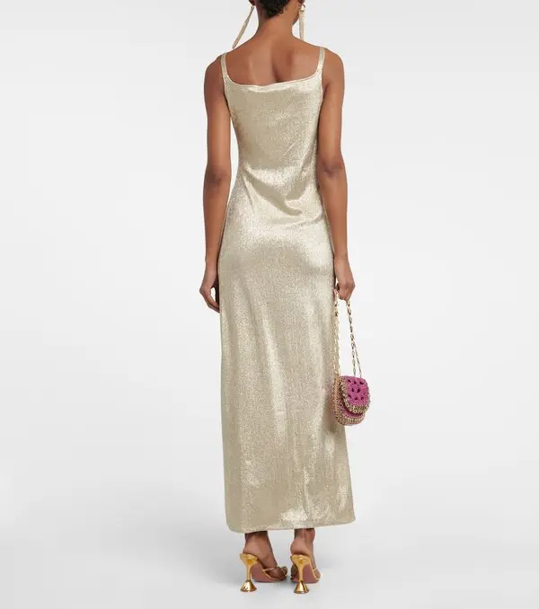 Rabanne Metallic Wrap Dress