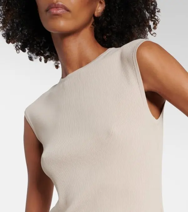 Max Mara Soldino Ribbed-knit Top