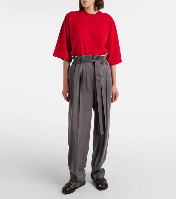 THE ROW Lonan High-rise Straight Pants