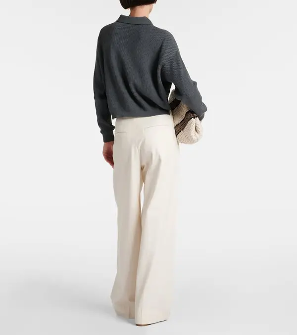 Brunello Cucinelli Cotton Polo Sweater