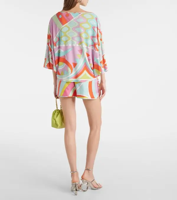 Emilio Pucci Vivara Printed Poncho
