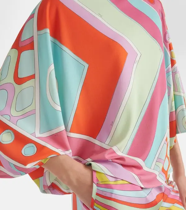 Emilio Pucci Vivara Printed Poncho