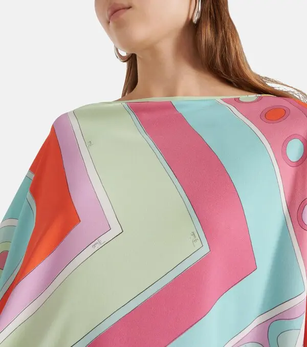 Emilio Pucci Vivara Printed Poncho