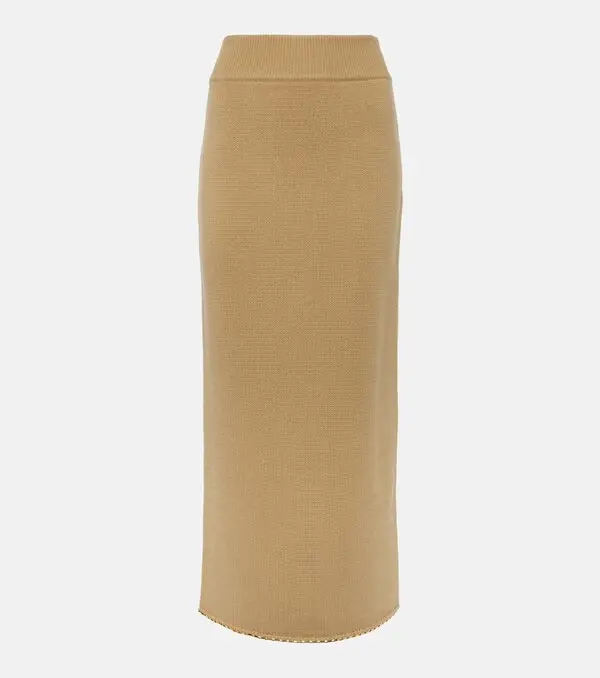 TOTEME Wool And Cashmere-blend Midi Skirt