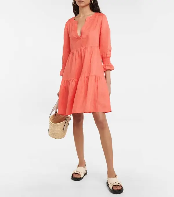 Heidi Klein Moroccan Sands Linen Mini Dress