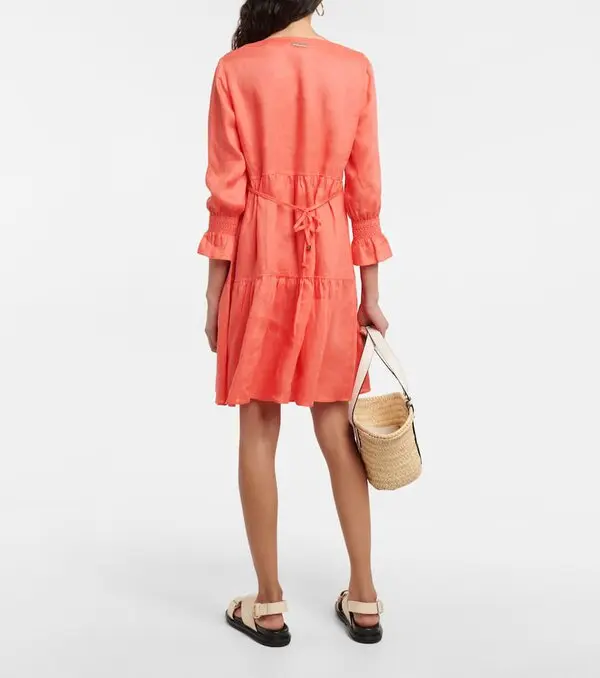 Heidi Klein Moroccan Sands Linen Mini Dress