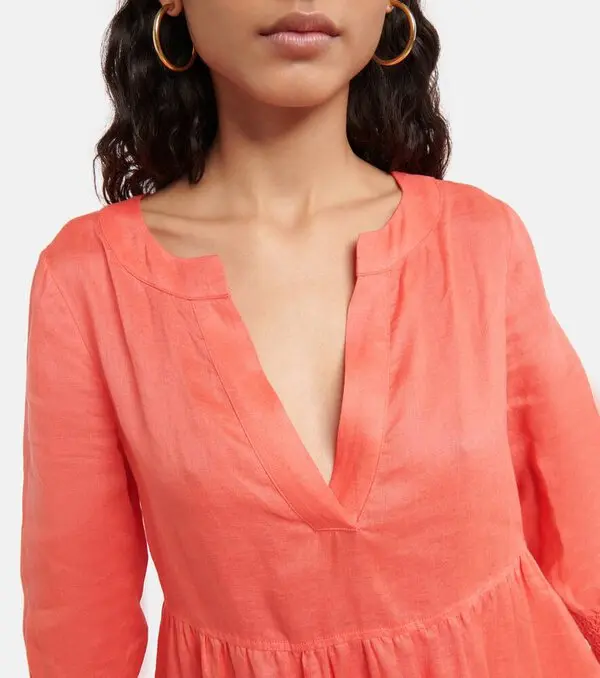 Heidi Klein Moroccan Sands Linen Mini Dress