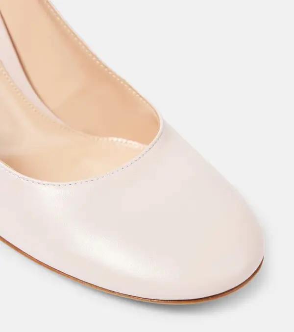 GIANVITO ROSSI 85 Leather Pumps - Pink