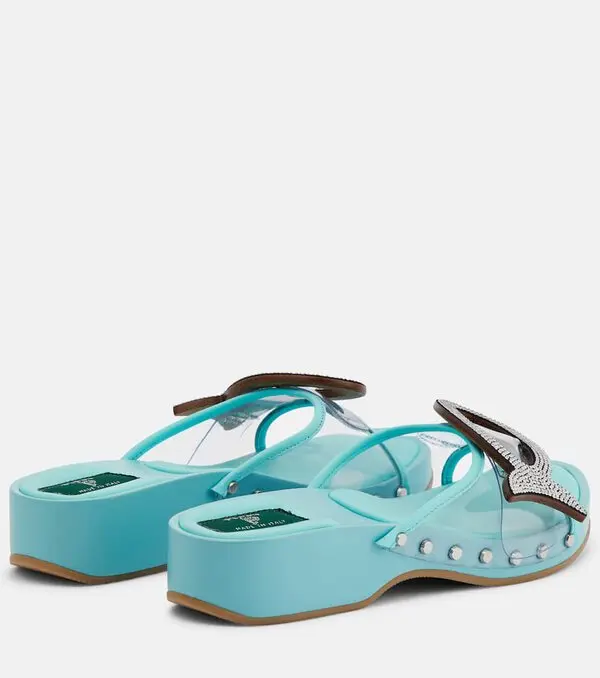 Emilio Pucci Musa Crystal-embellished Pvc Clogs