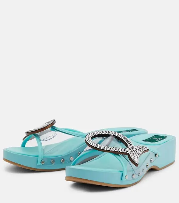 Emilio Pucci Musa Crystal-embellished Pvc Clogs