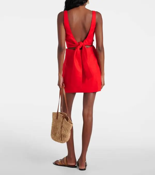 SIR. Iris Linen Minidress - Red