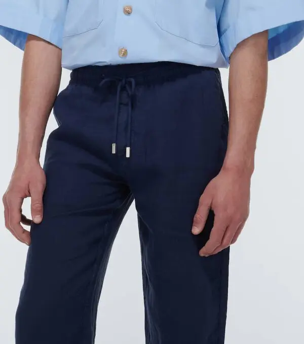 Vilebrequin Pacha Linen Pants - Blue