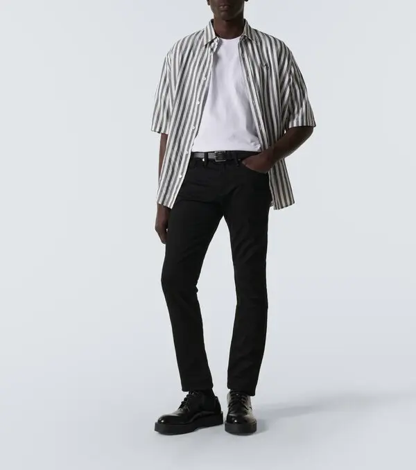 FRAME Logo Cotton Jersey T-shirt