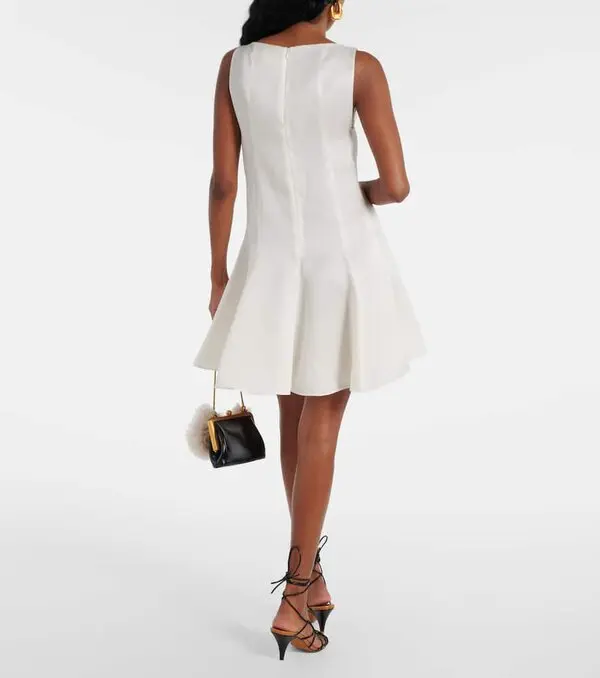 Khaite Mags Silk Minidress - White