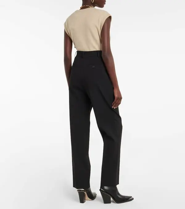 THE FRANKIE SHOP Bea Twill High-rise Trousers