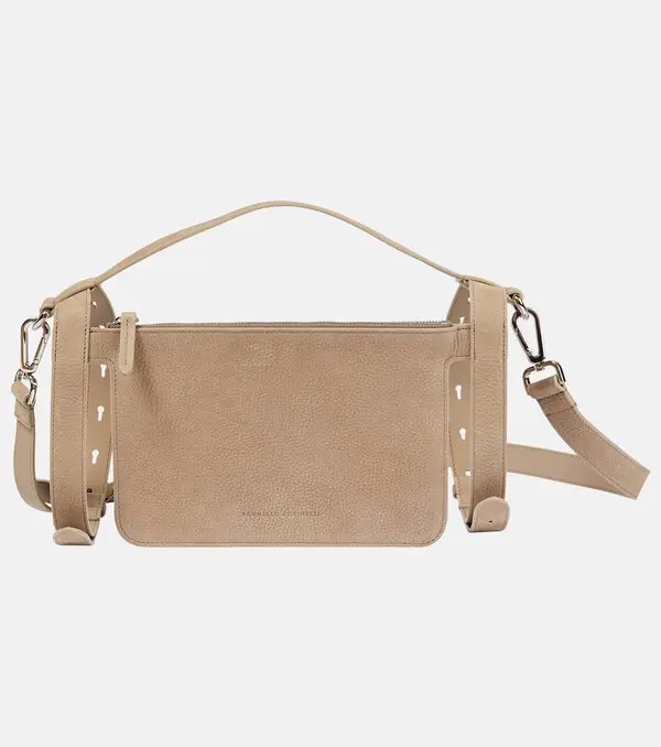 Brunello Cucinelli Leather Blanket Holder - White