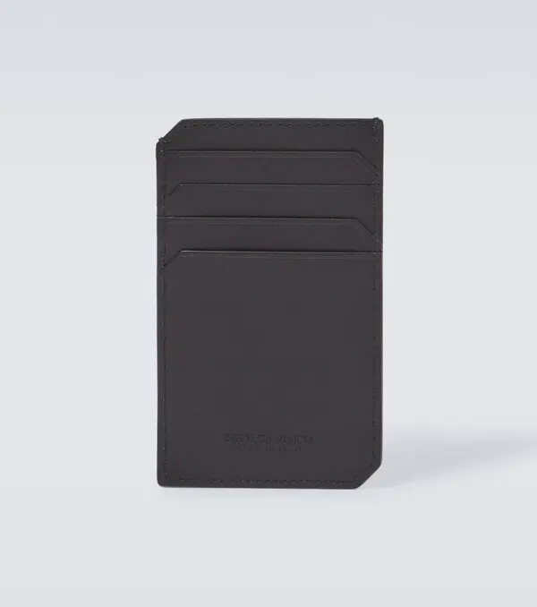 Bottega Veneta Intrecciato Small Leather Card Case - Black