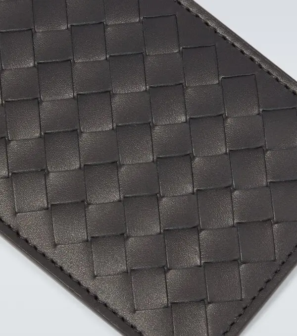 Bottega Veneta Intrecciato Small Leather Card Case - Black