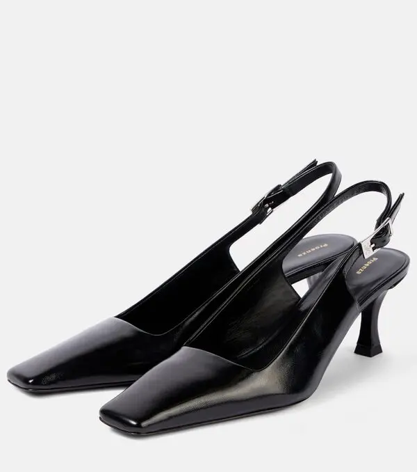Proenza Schouler 65 Leather Slingback Pumps
