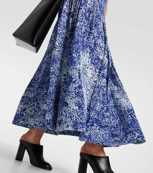 Proenza Schouler Simone Printed Maxi Dress - Blue