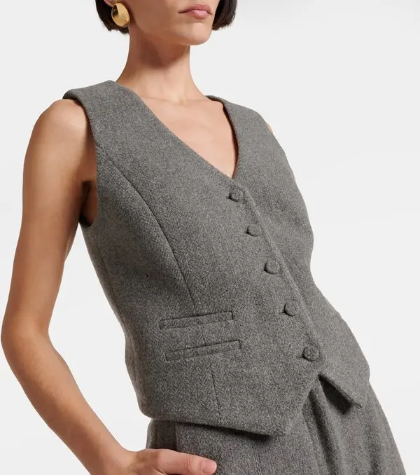 Gabriela Hearst Coleridge Wool And Cashmere Vest