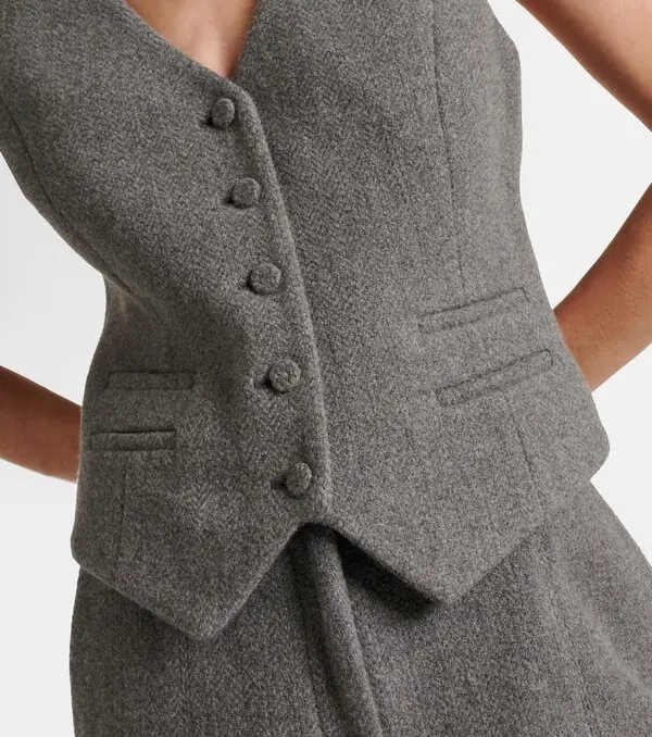 Gabriela Hearst Coleridge Wool And Cashmere Vest