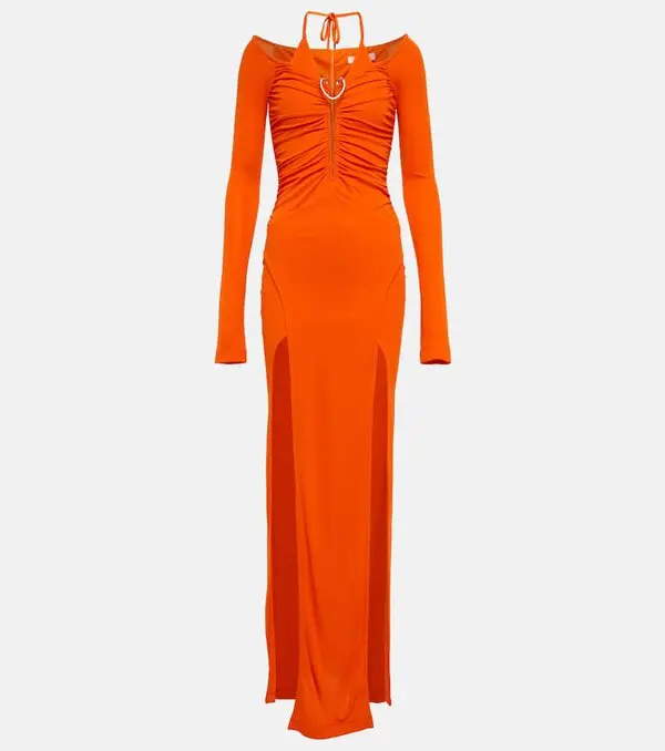 DION LEE Mobius Slit Gown - Orange