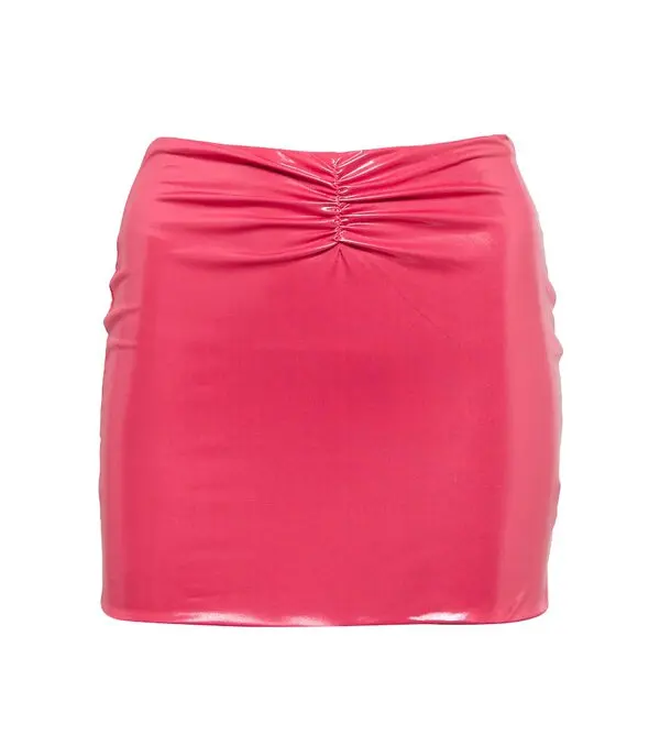 Alessandra Rich Metallic Mini Skirt - Pink