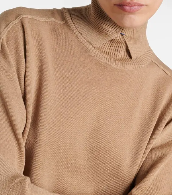 Burberry Turtleneck Wool Top