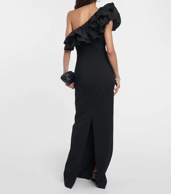 Rebecca Vallance Chloe One-shoulder Gown - Black