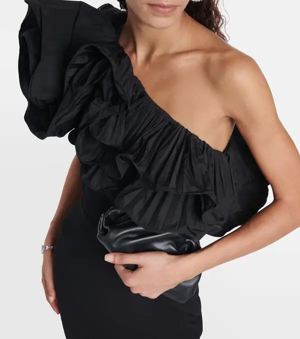 Rebecca Vallance Chloe One-shoulder Gown - Black