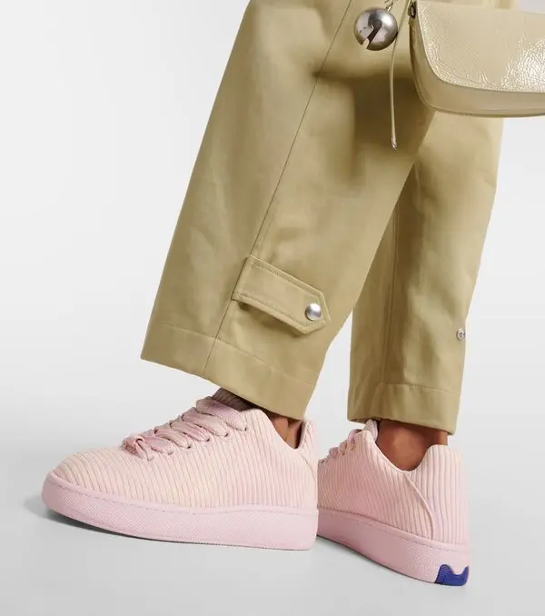 Burberry Checked Canvas Sneakers