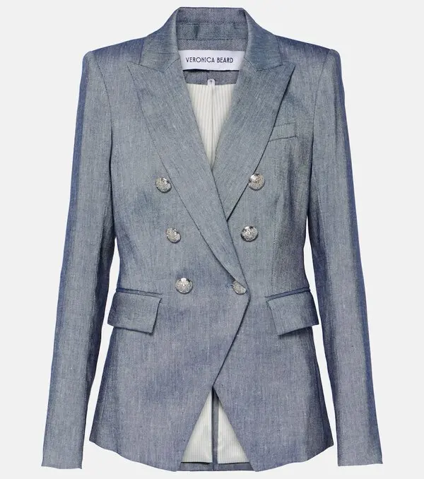 Veronica Beard Miller Double-breasted Blazer - Blue