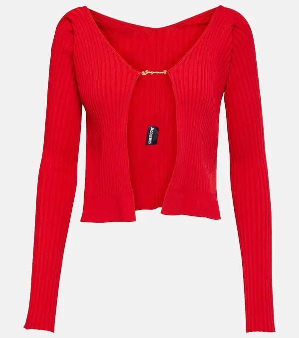 Jacquemus La Maille Pralu Longue Cardigan - Red