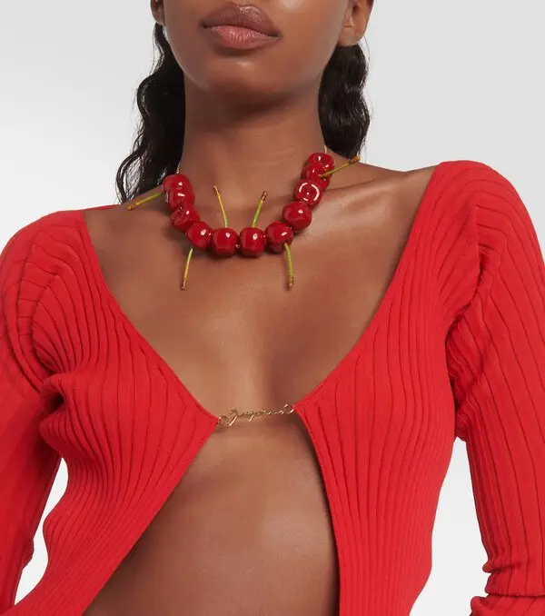 Jacquemus La Maille Pralu Longue Cardigan - Red