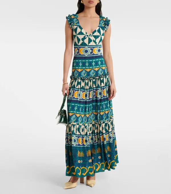 La DoubleJ Pimento Printed Maxi Dress