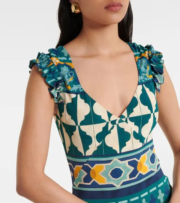 La DoubleJ Pimento Printed Maxi Dress
