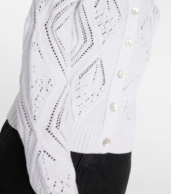 Vince Cropped Cotton Cardigan
