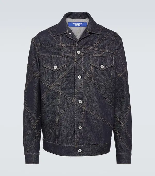 Junya Watanabe Embroidered Denim Trucker Jacket