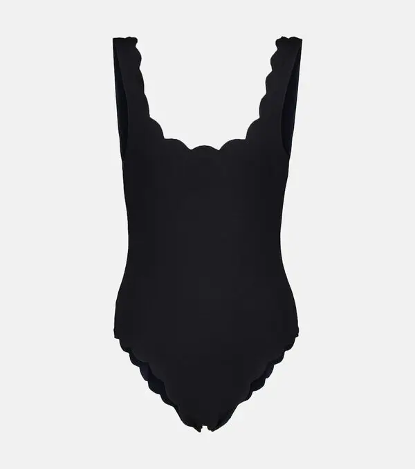 Marysia Palm Springs Scalloped Swimsuit - Black