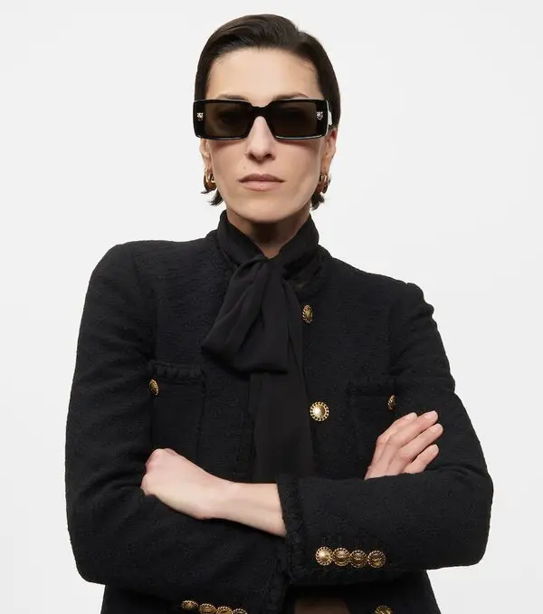 Cartier Panthère De Rectangular Sunglasses