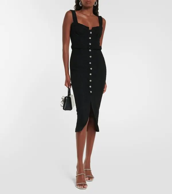 SELF-PORTRAIT Boucle Midi Dress