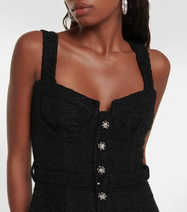 SELF-PORTRAIT Boucle Midi Dress